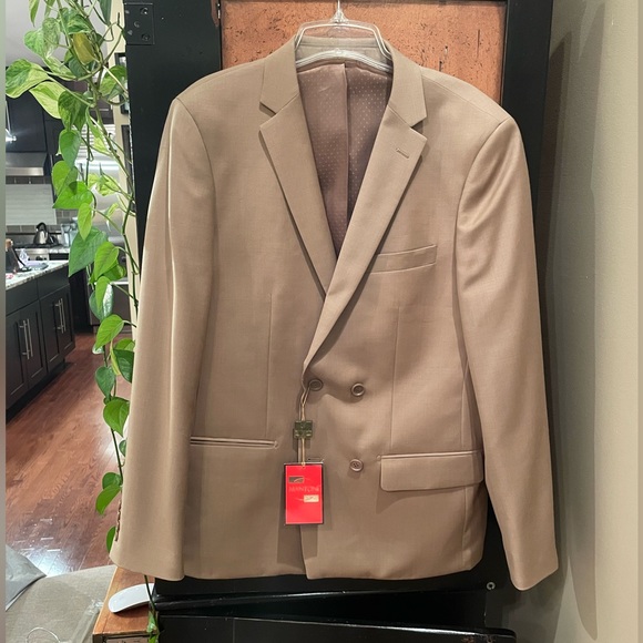 Mantoni | Suits & Blazers | Nwt Mantoni 44l Double Breasted Camel Sport ...